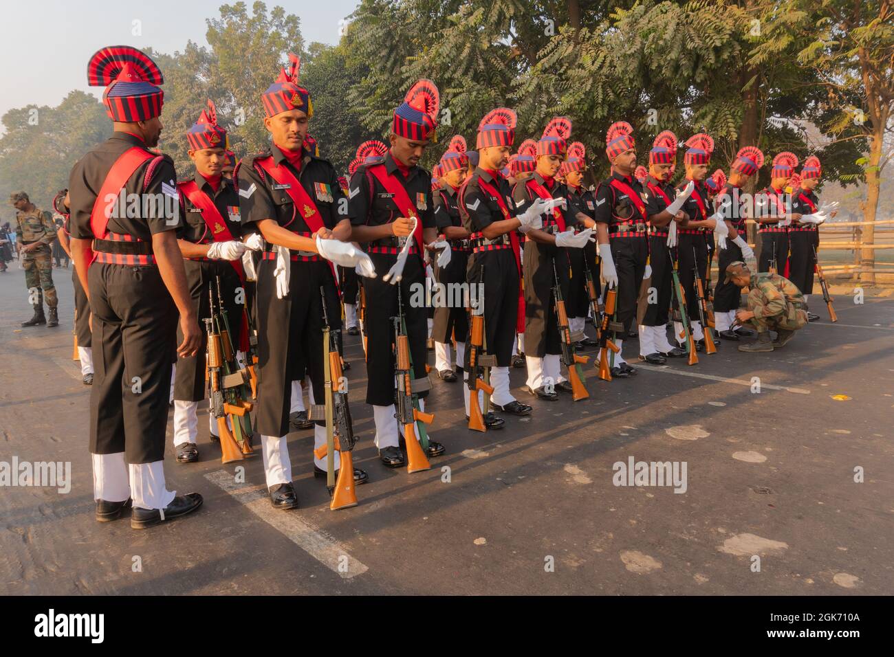 Kolkata, West Bengal, India - 23rd Januaray 2018 : Indian armed force ...