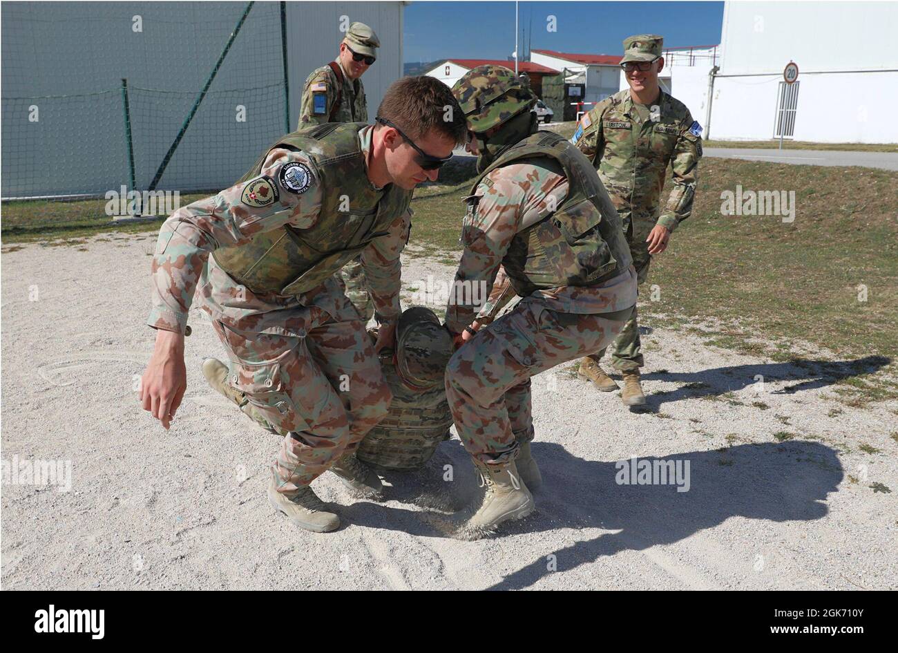 Members of the Effects Battalion, Kosovo Force Regional Command-East ...