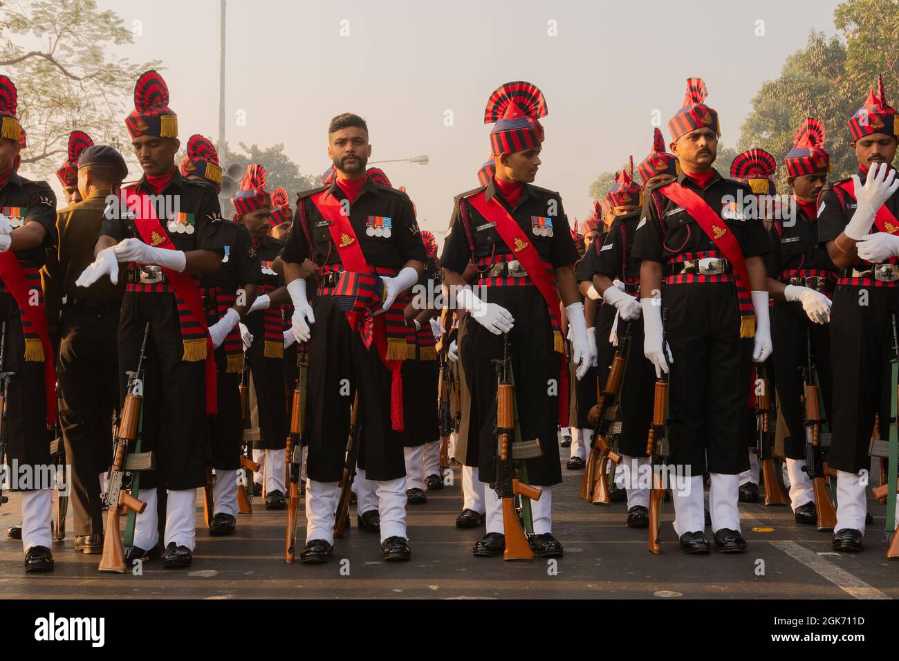 Kolkata, West Bengal, India - 23rd Januaray 2018 : Indian armed force ...
