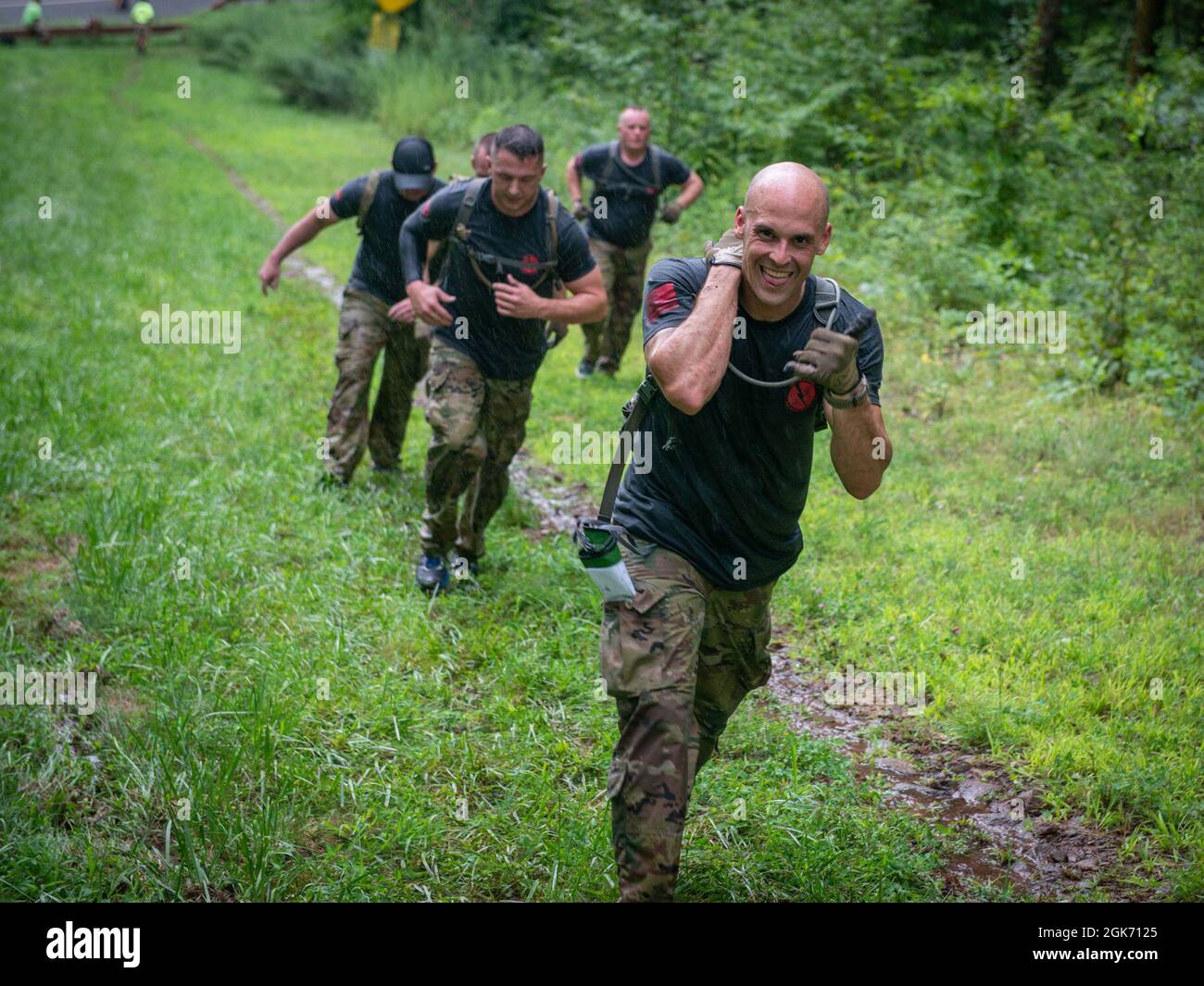 Tech. Sgt. Dedrick Baublitz, 103rd Security Forces Squadron, poses for ...