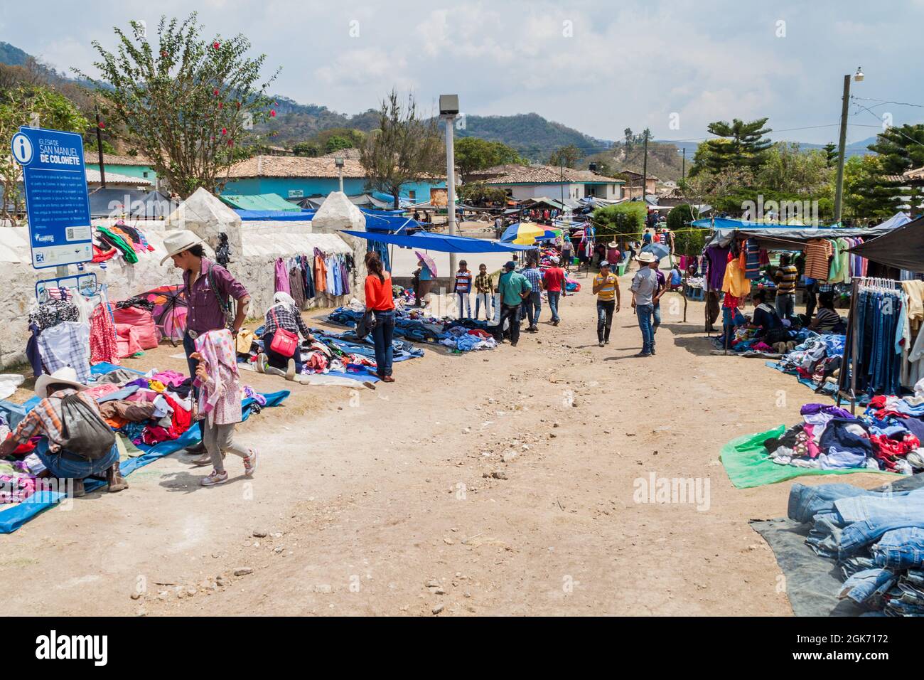 Market stall of a market in honduras hi-res stock photography and ...