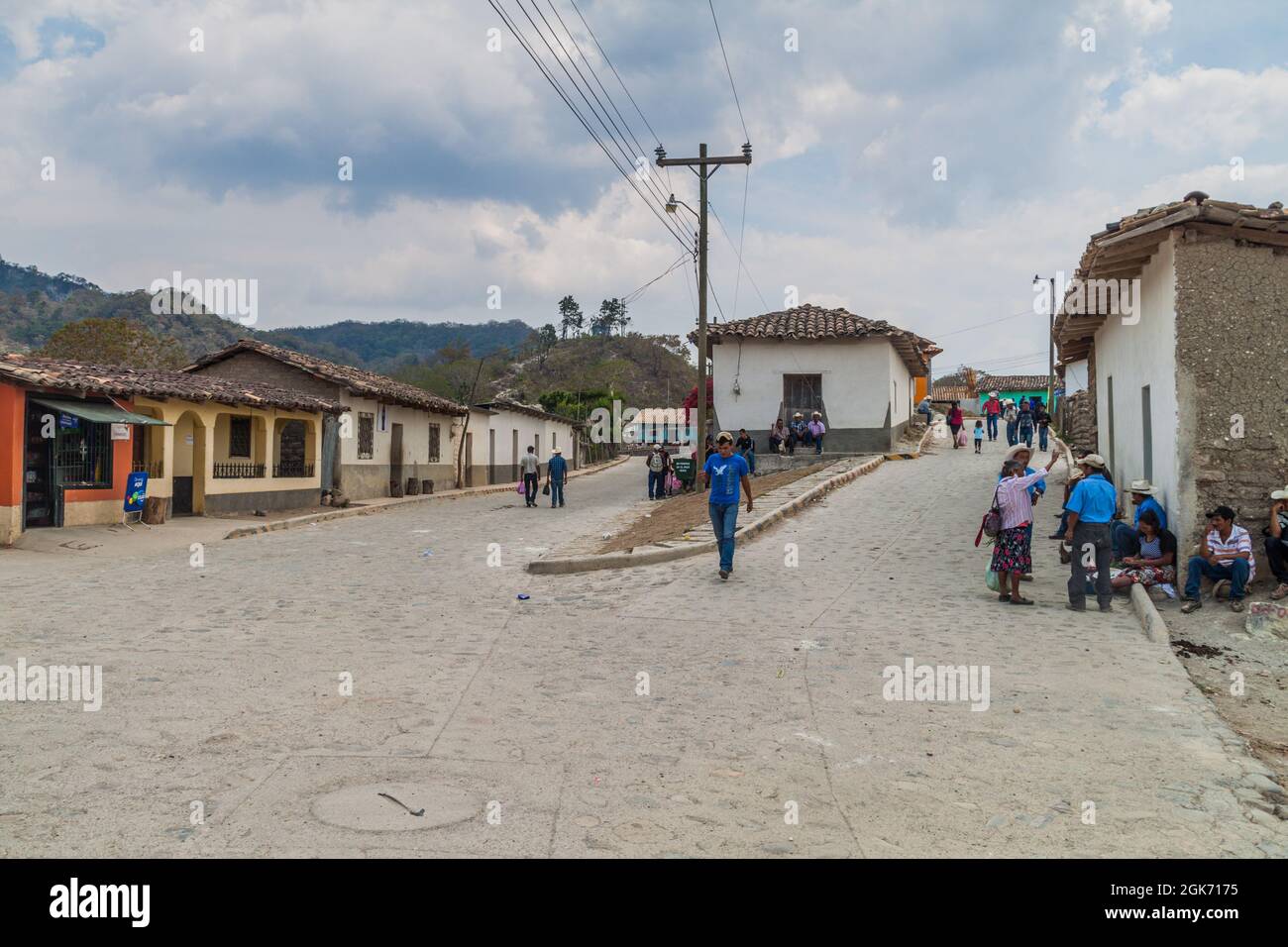 SAN MANUEL DE COLOHETE, HONDURAS - APRIL 15, 2016: Local indigenous ...