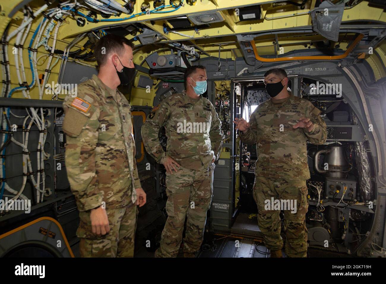 Soldiers, assigned to the 3rd Combat Aviation Brigade, brief Col. Ryan ...