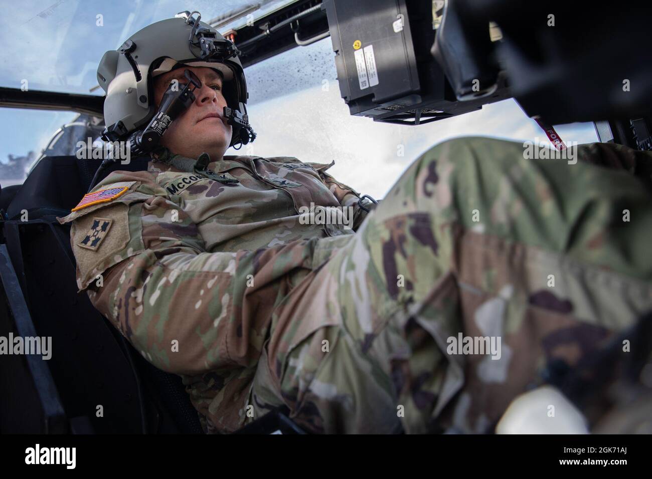 Col. Ryan McCormack, the 3rd Infantry Division chief of staff, sits ...
