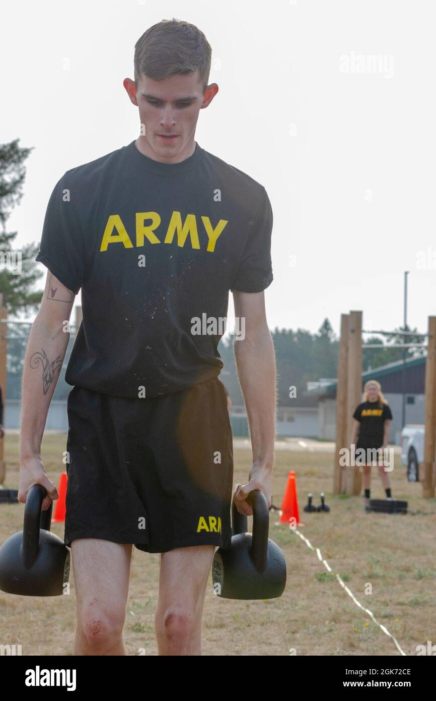 Soldiers from 1-125 Field Artillery, participate in the sprint-drag ...