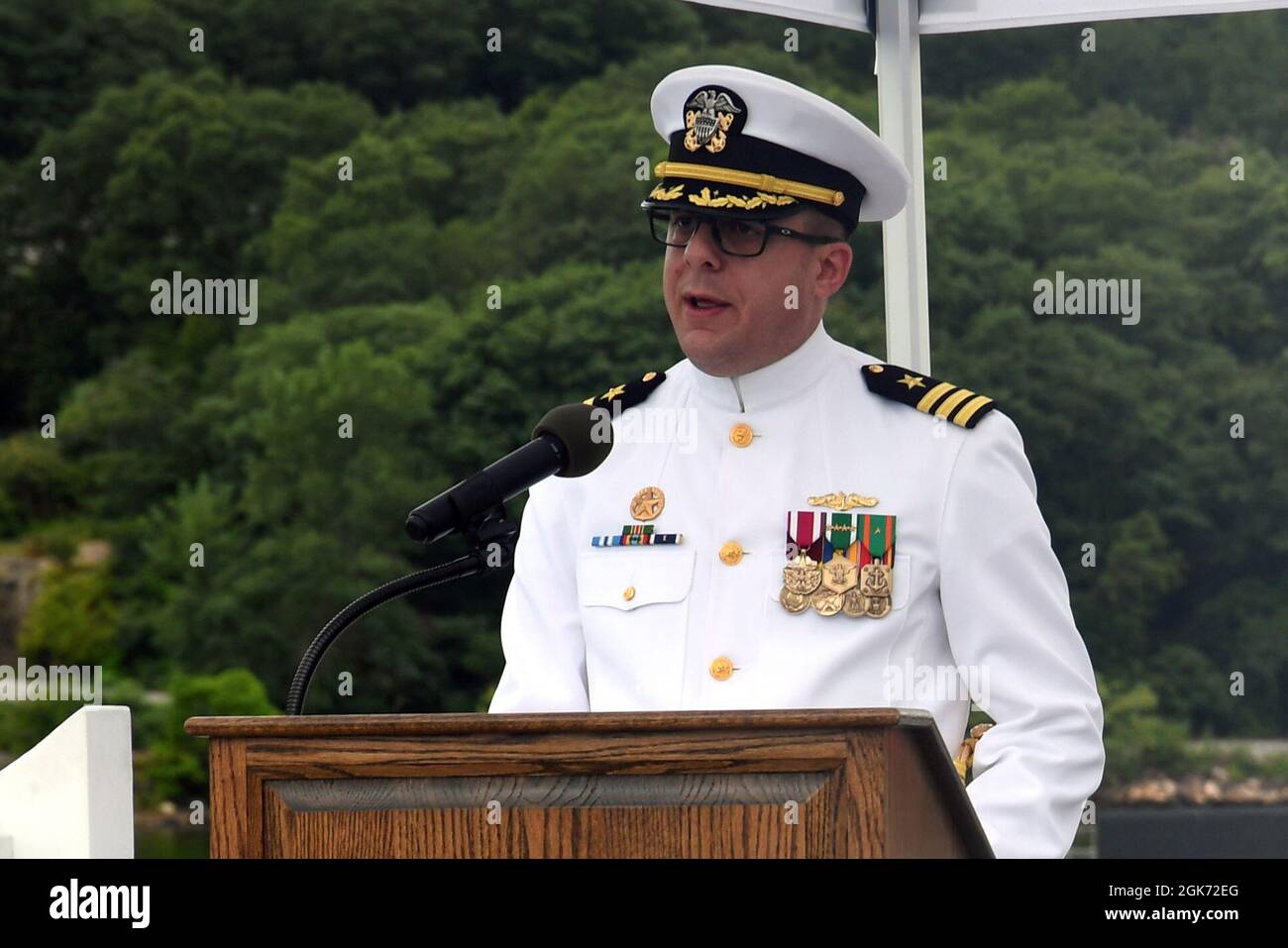 210820-N-GR655-111 GROTON, Conn. (August 21, 2021) – Cmdr. Joseph ...