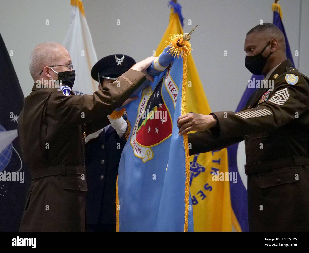 20 AUG DHA Reflagging & Repatching Ceremony #9 Stock Photo - Alamy