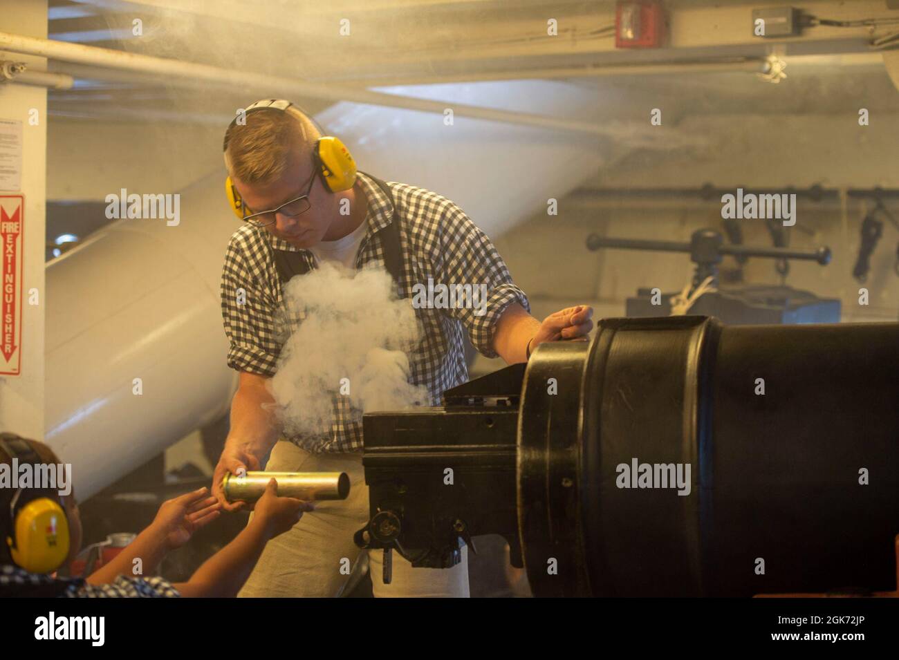 BOSTON (August 20, 2021) Airman Adam Cluckie, from Fort Wayne, Indiana ...