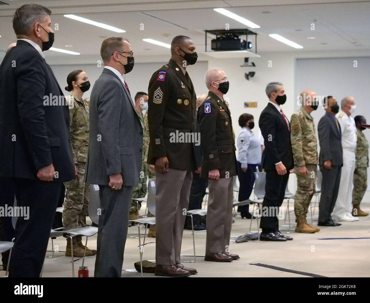20 AUG DHA Reflagging & Repatching Ceremony #5 Stock Photo - Alamy