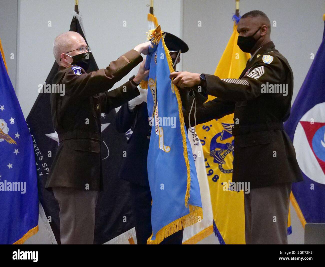 20 AUG DHA Reflagging & Repatching Ceremony #7 Stock Photo - Alamy