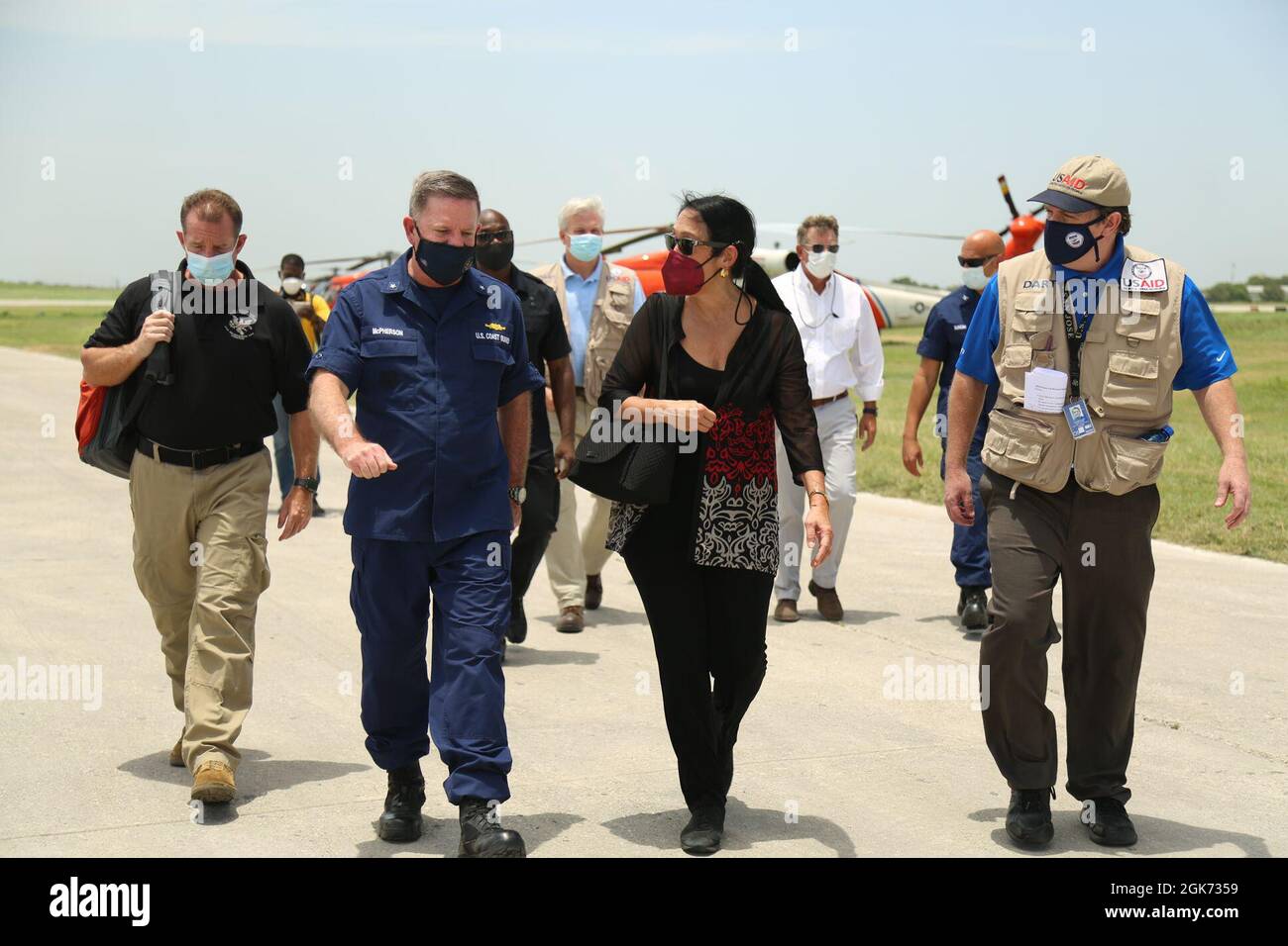 Customs and Border Protection John Priddy (Left), Coast Guard Adm ...