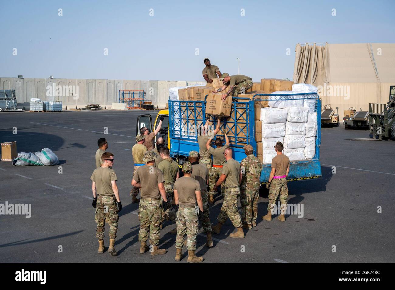U.S. Air Force Airman from the 380th Expeditionary Contracting Squadron ...