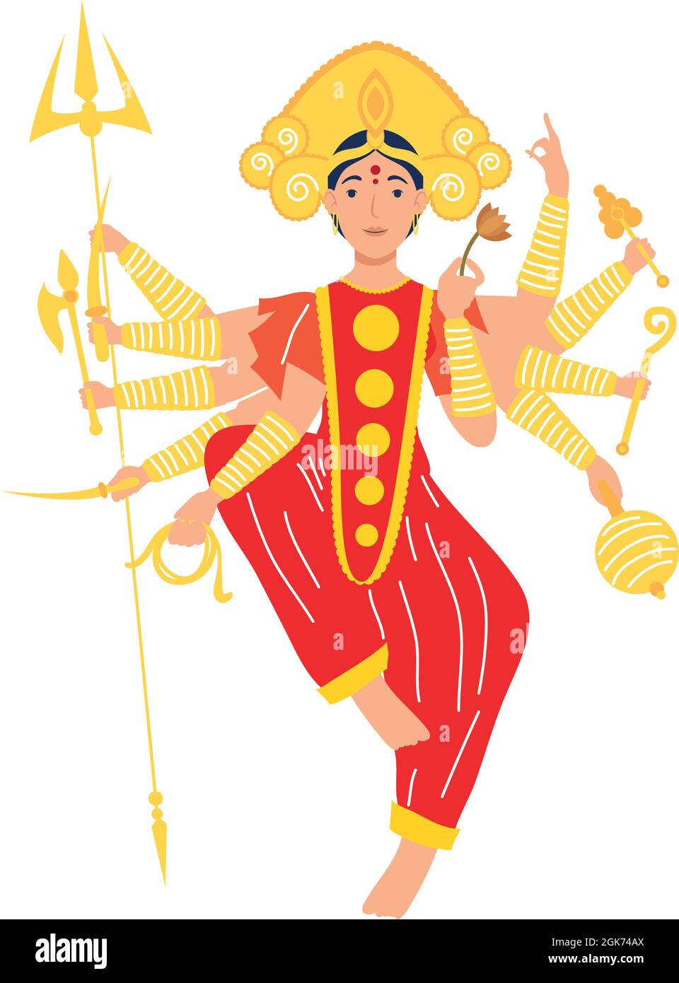 Navratri durga goddess hindu icon Stock Vector Image & Art - Alamy