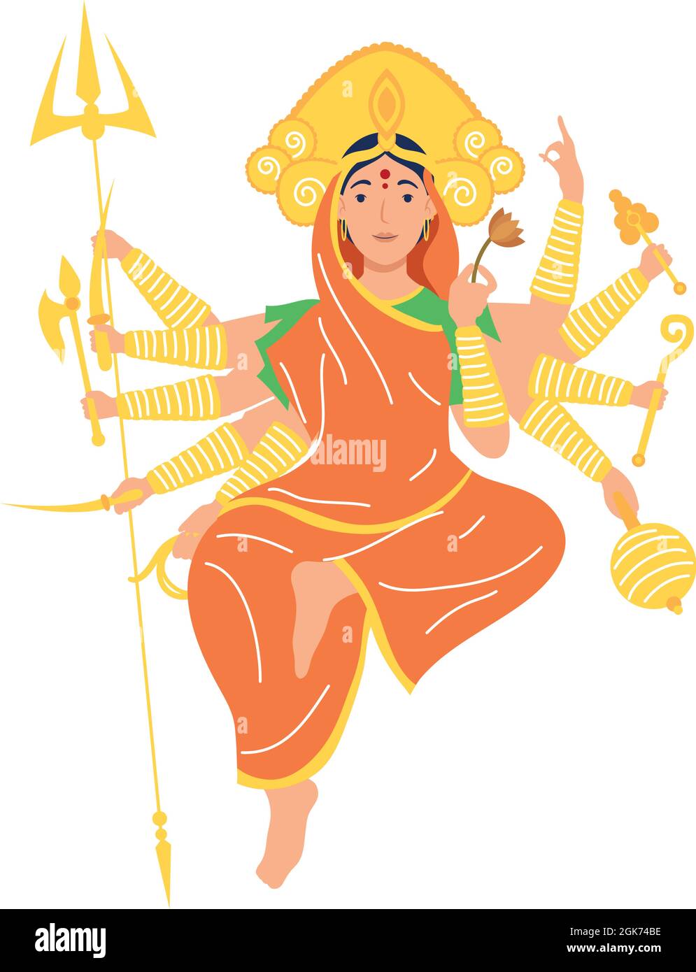 durga Navratri goddess hindu icon Stock Vector Image & Art - Alamy