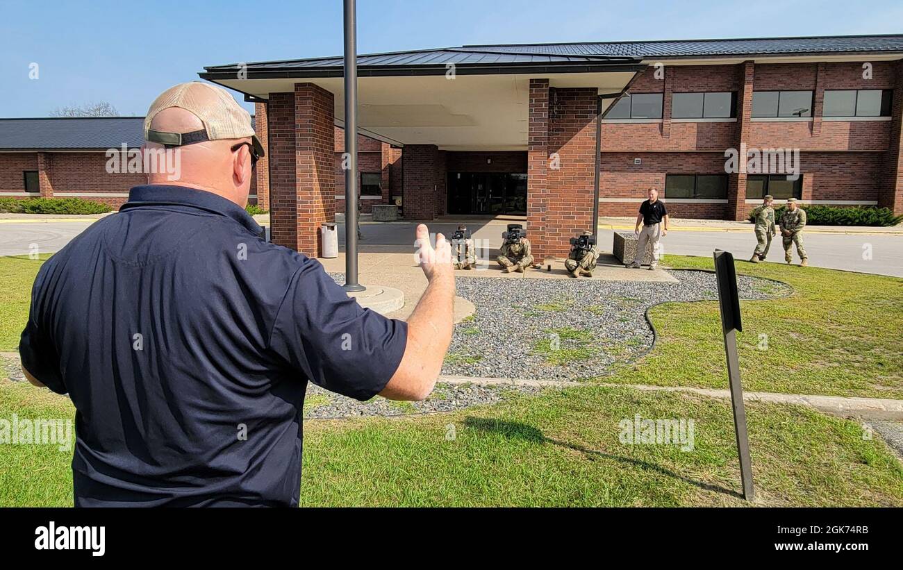 David B. King instructs the engineers Aug. 20. This proof of concept ...