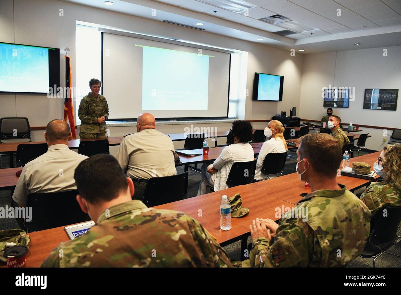 U.S. Air Force Col. Kimberly Fitzgerald, comander of the 178th Wing ...