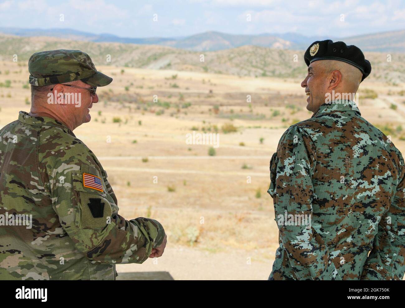 Brig. General Gregory Knight, Vermont Adjutant General, speaks with ...