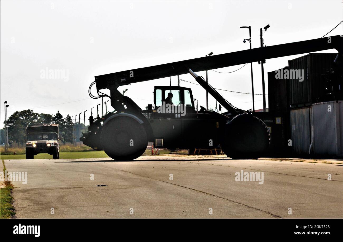 An operator with the Fort McCoy Logistic Readiness Center (LRC ...