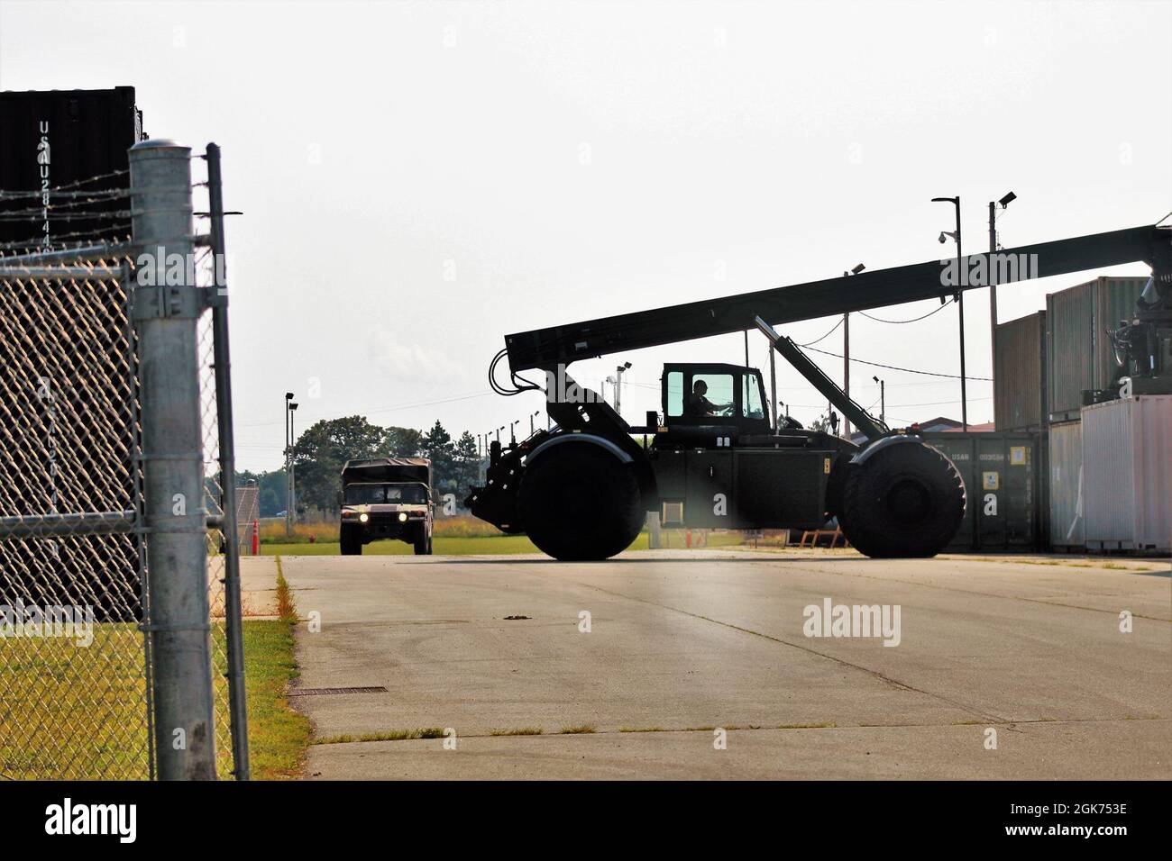 An operator with the Fort McCoy Logistic Readiness Center (LRC ...