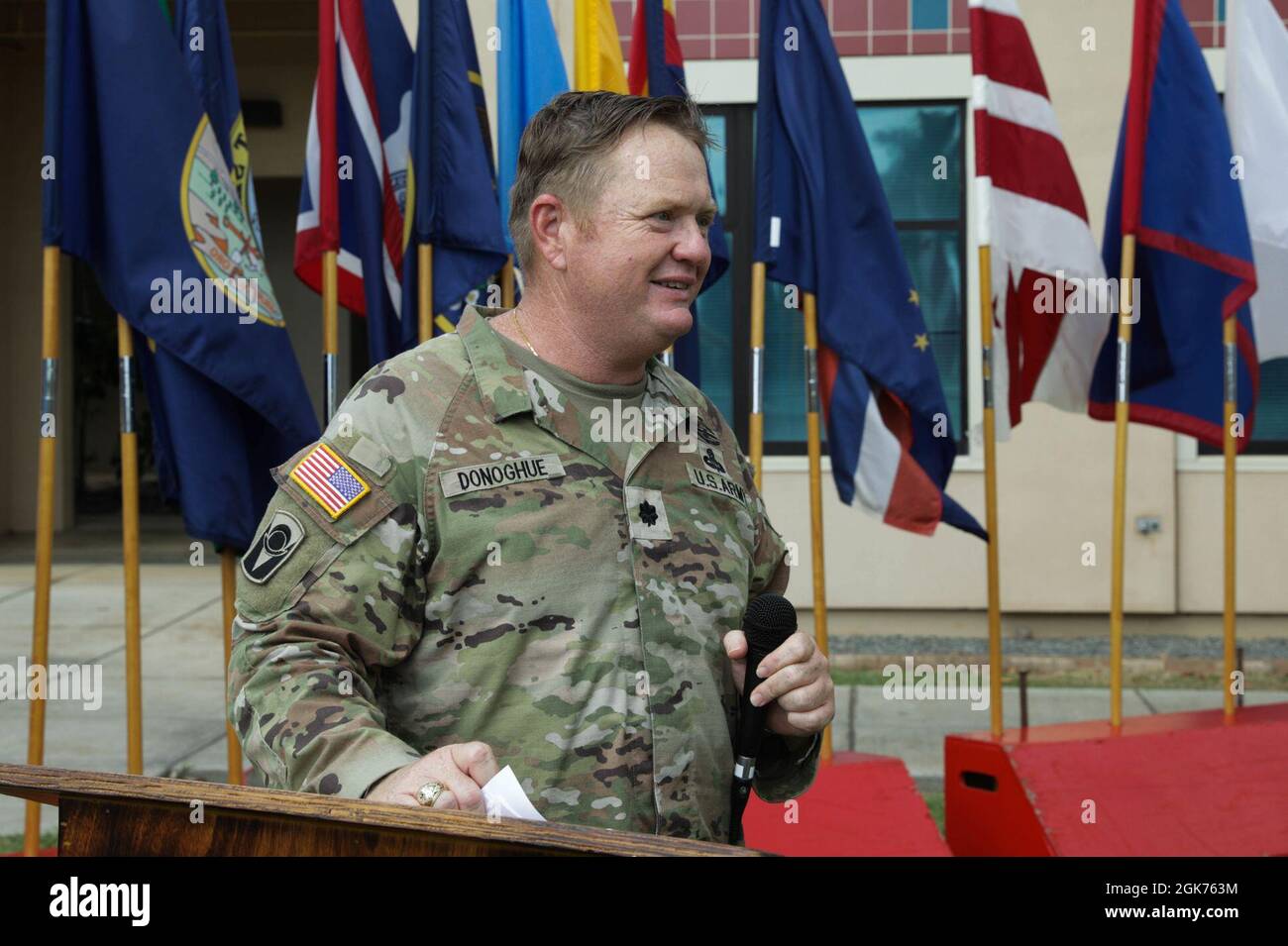 U.S. Army Reserve 411th Engineer Battalion Commander Lt. Col. Robert ...