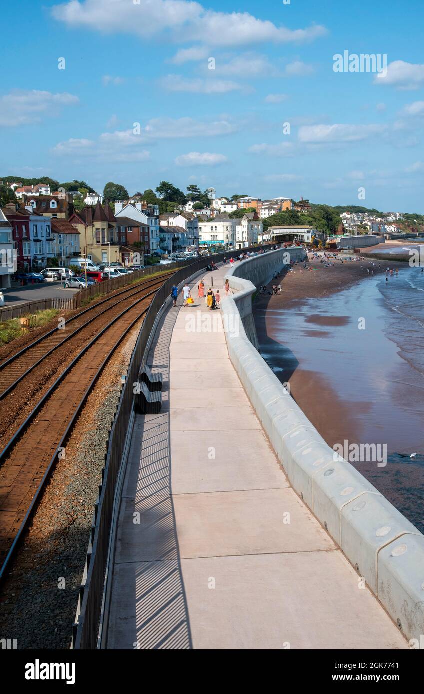 Dawlish Devon England Uk 2021 An Overview Of A Section Of The New