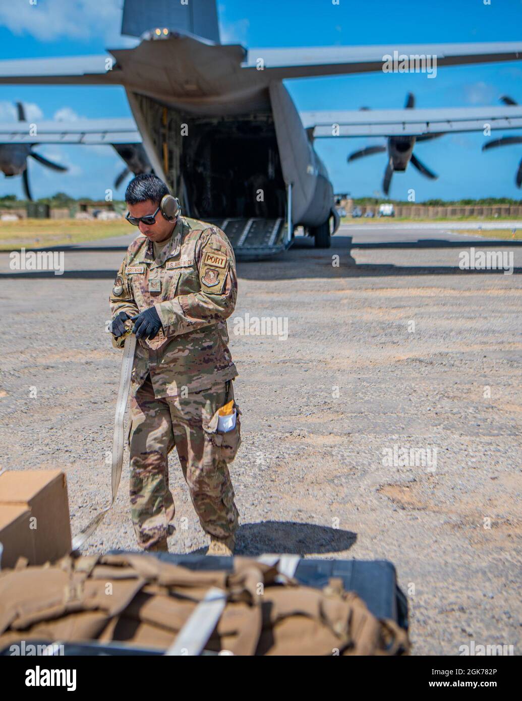 U.S. Air Force Tech. Sgt. Joshua Greenbaum, aerial port operations ...