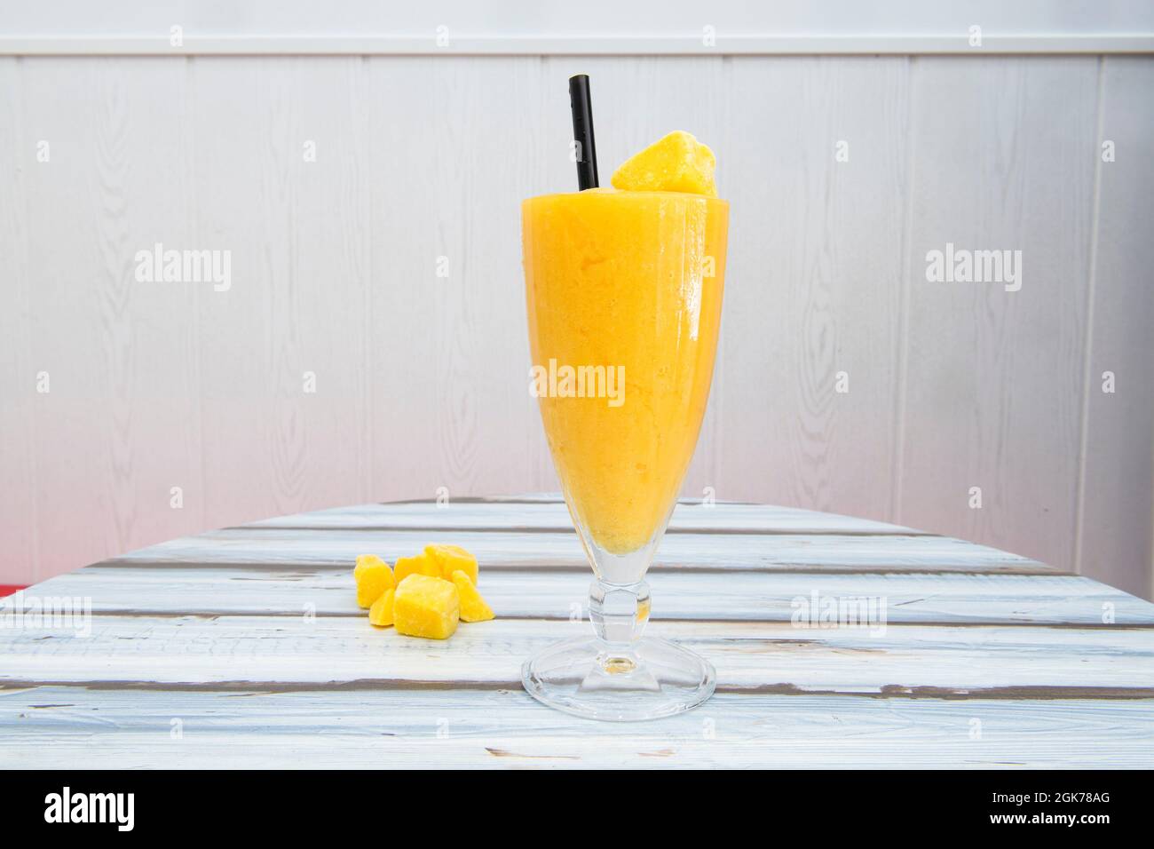 great smoothie with ripe mango ice cream Stock Photo - Alamy