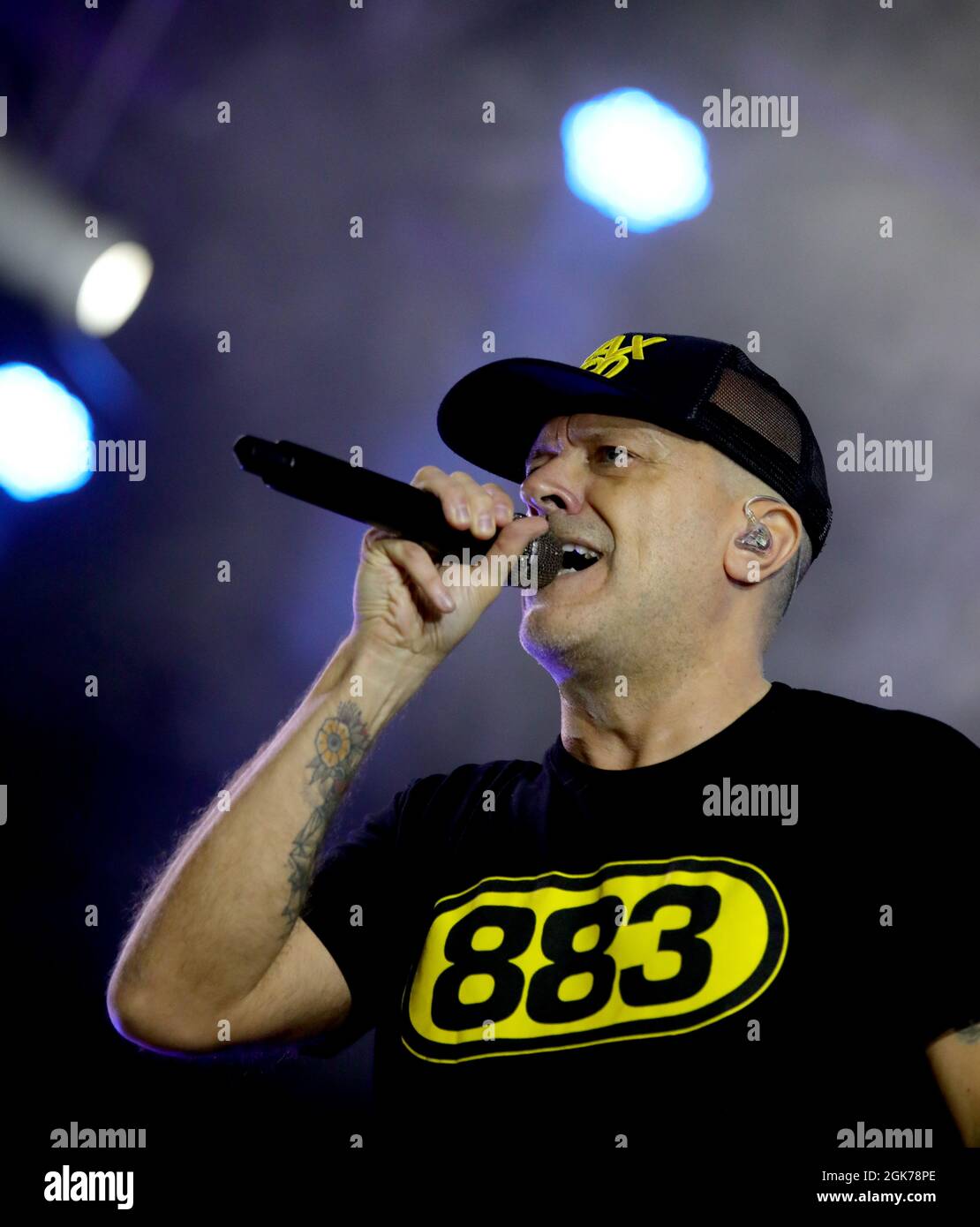 Vicenza, VI, Italy - September 11, 2021: MAX PEZZALI a famous italian ...