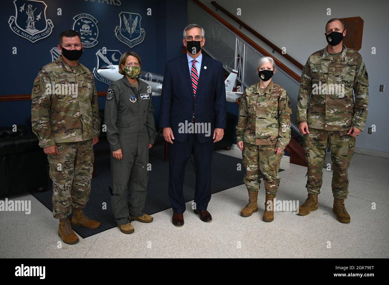 U.S. Air Force Team Joint STARS senior leadership pose with Georgia ...