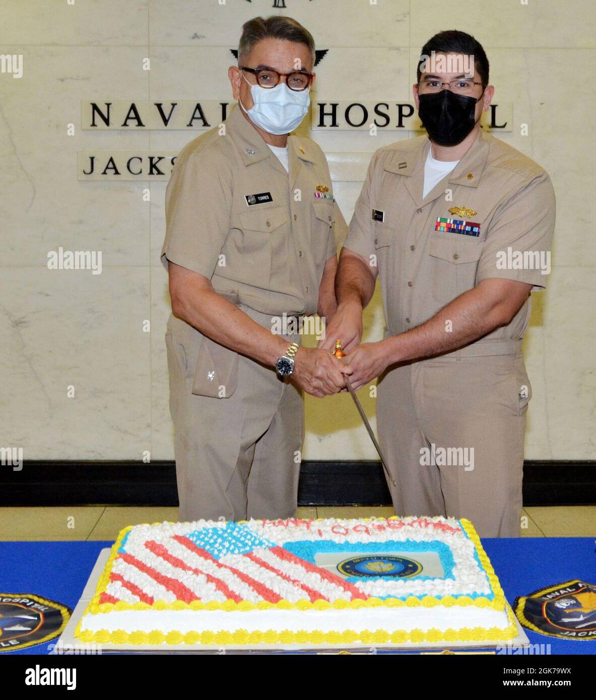 JACKSONVILLE, Fla. (Aug. 23, 2021) - Capt. Jerry Torres and Lt. Daniel ...