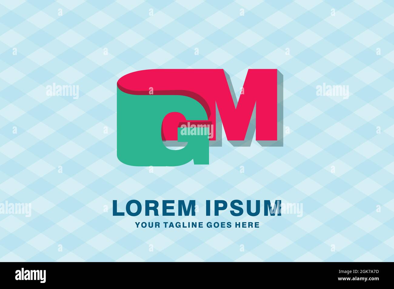 logotype combination letter G and M monogram logo concept and letter ...