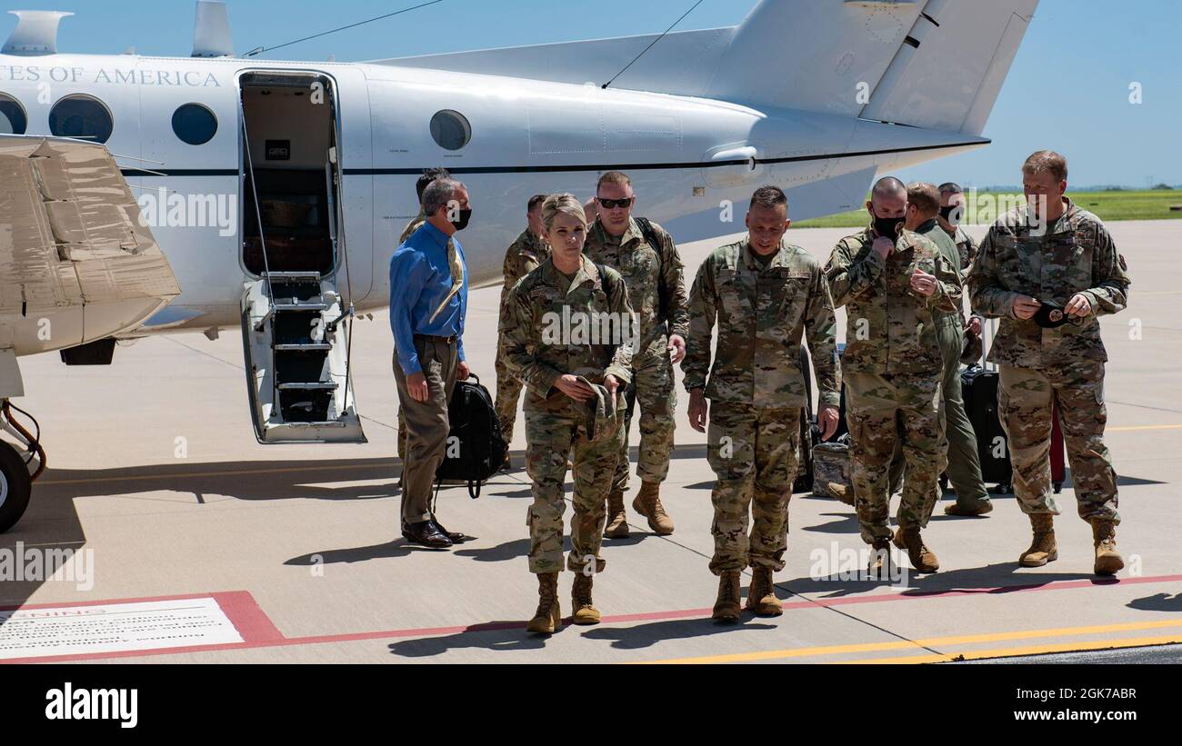 Maj. Gen. Michele C. Edmondson (front left), 2nd Air Force commander ...