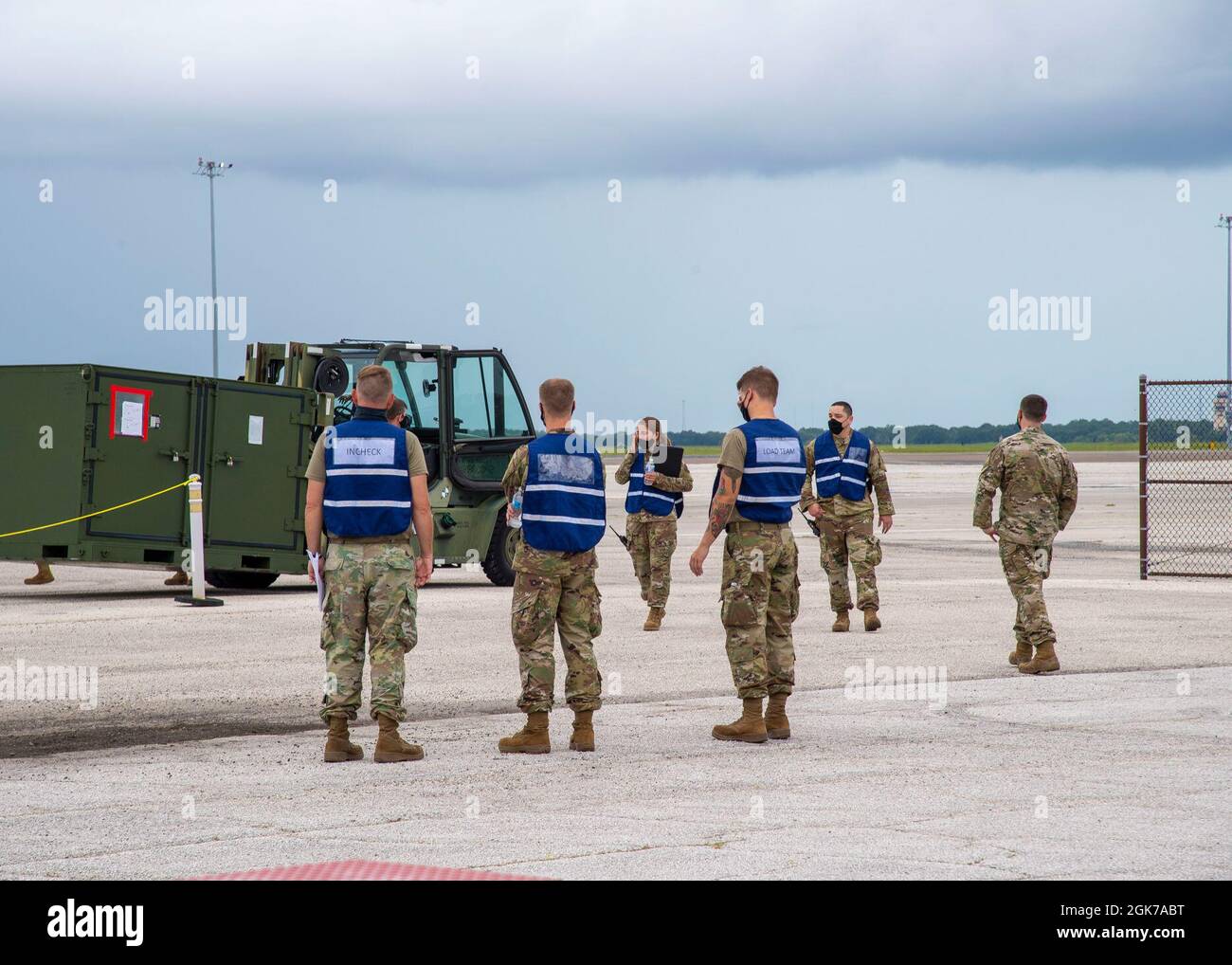 Airmen from the 6th Logistics Readiness Squadron participate in a Large ...