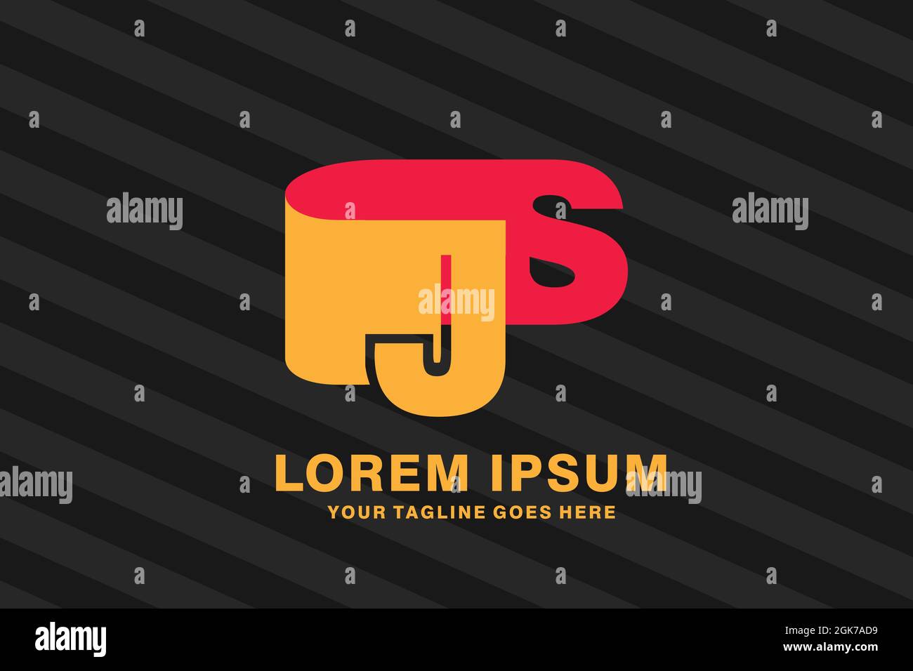 logotype combination letter J and S monogram logo concept and letter ...