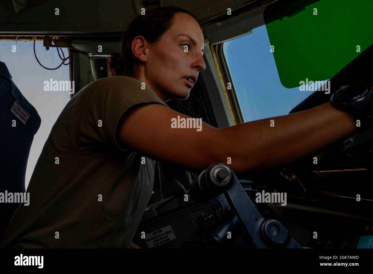 U.S. Air Force Capt. Carly Jones, a KC-10 Extender pilot assigned to ...