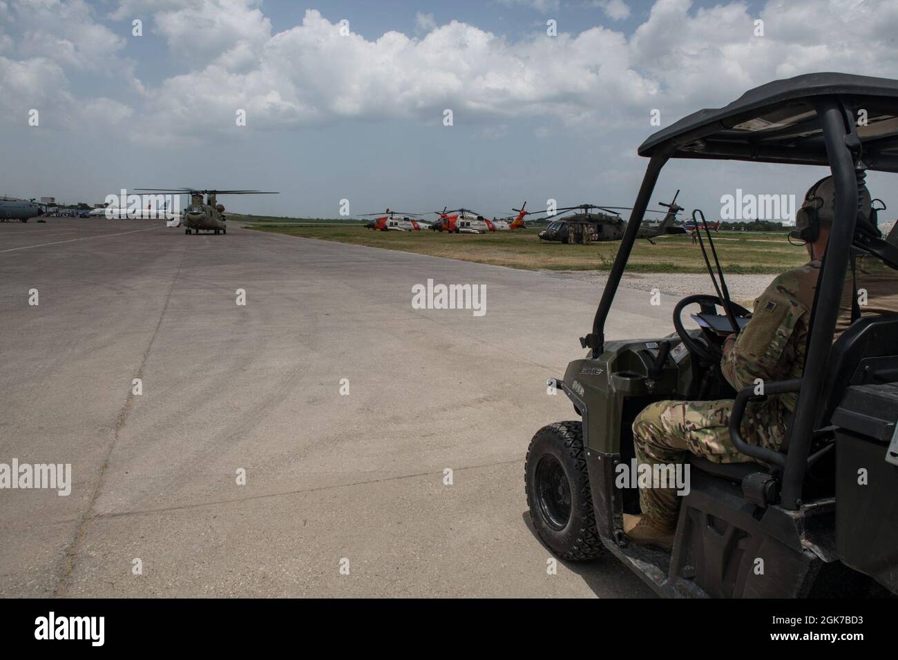 U.S. Army Maj. Sean Merritt, the air boss with Joint Task Force-Haiti ...