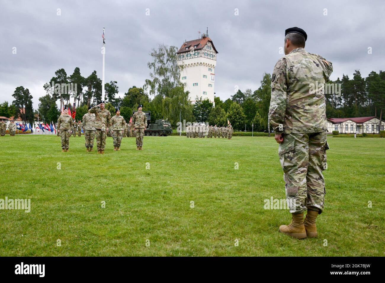 The 41st Field Artillery Brigade commander U.S. Army Col. Daniel G ...