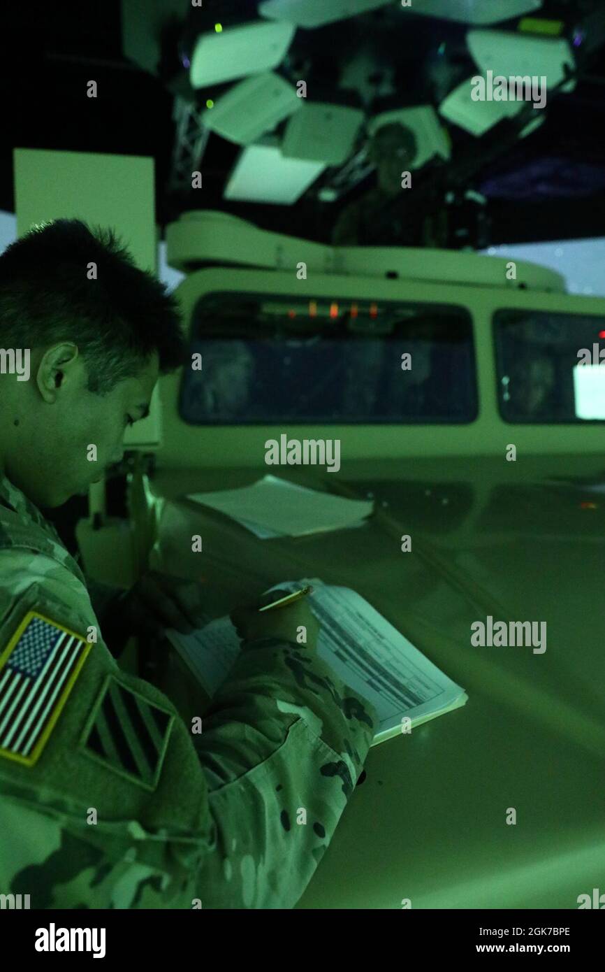 A Soldier from the 258th Movement Control Team, Division Special Troops ...