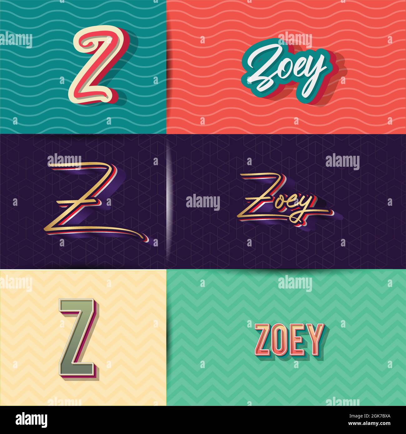 Zoey graphic Stock Vector Images - Alamy