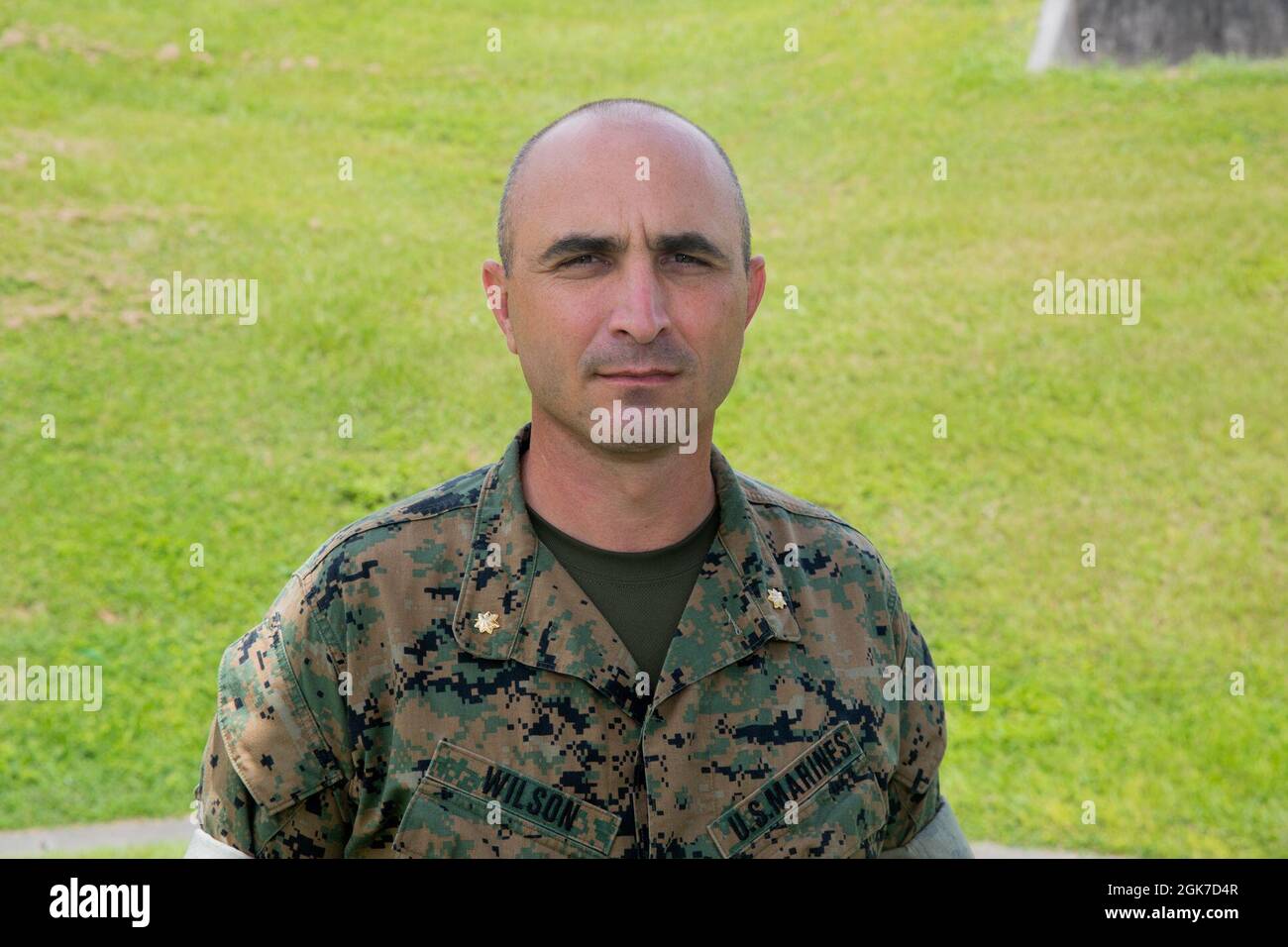 U.S. Marine Corps Major Lonnie Wilson, a G-3 future operations planner ...