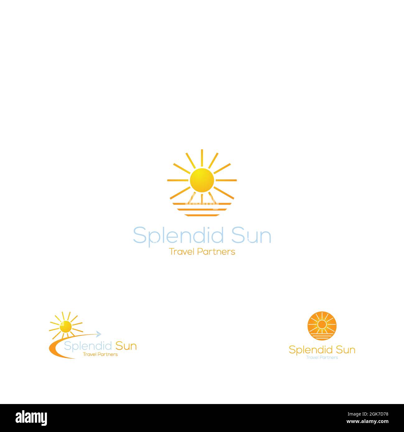 There is a bright items of Splendid Sun logo Stock Vector Image & Art ...