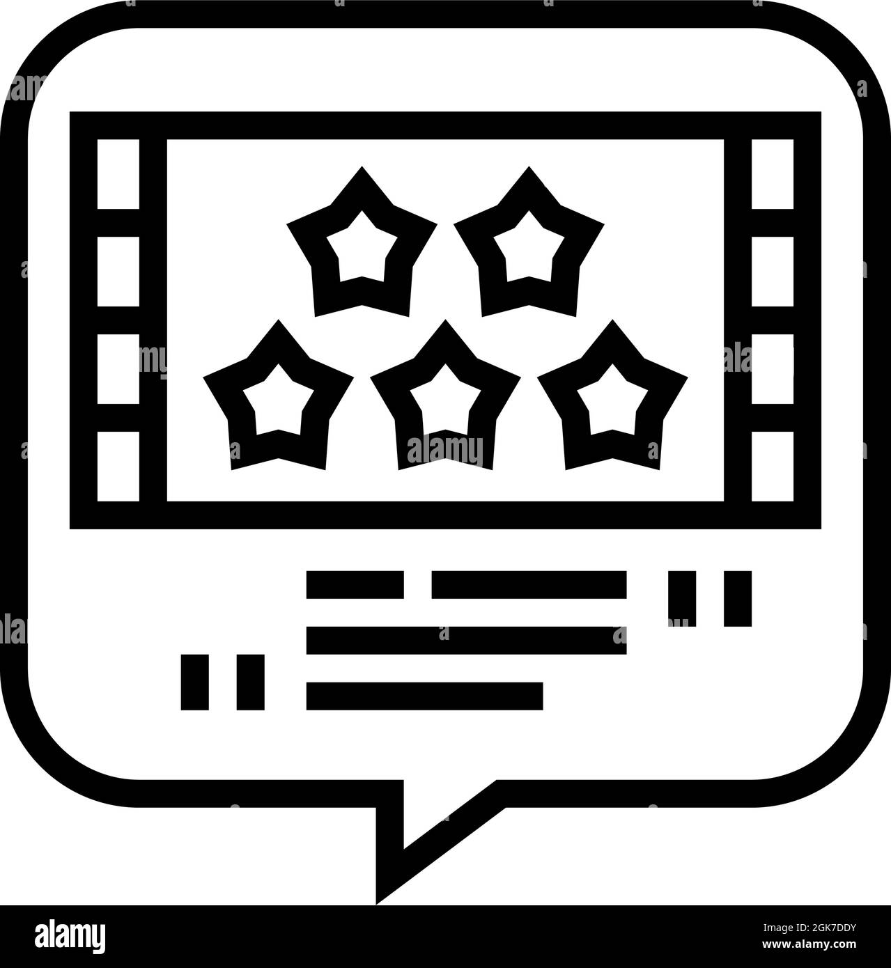 reviews movie line icon vector illustration Stock Vector Image & Art ...