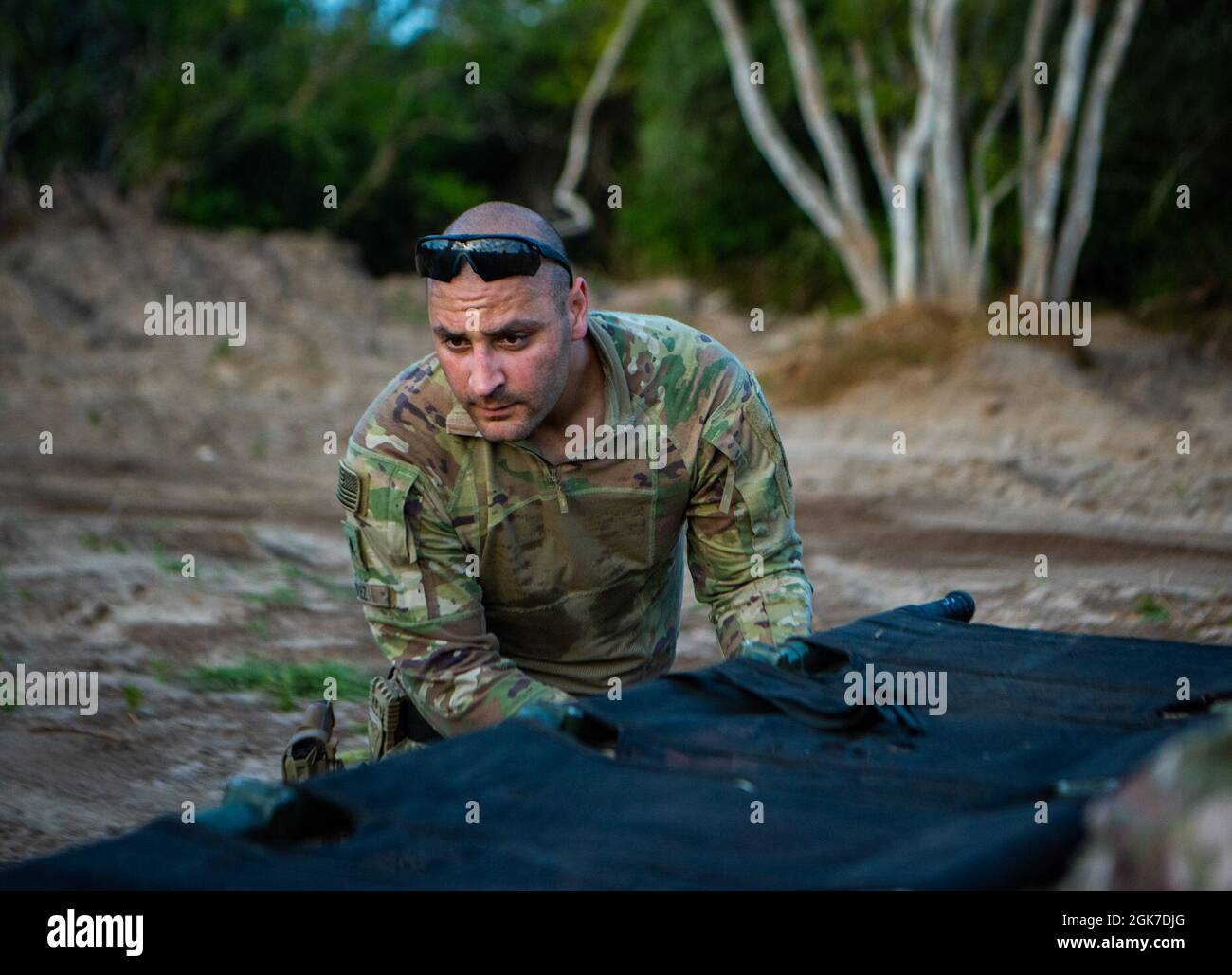 U.S. Army Staff Sgt. John Perez, a medic with the 475th Expeditionary ...