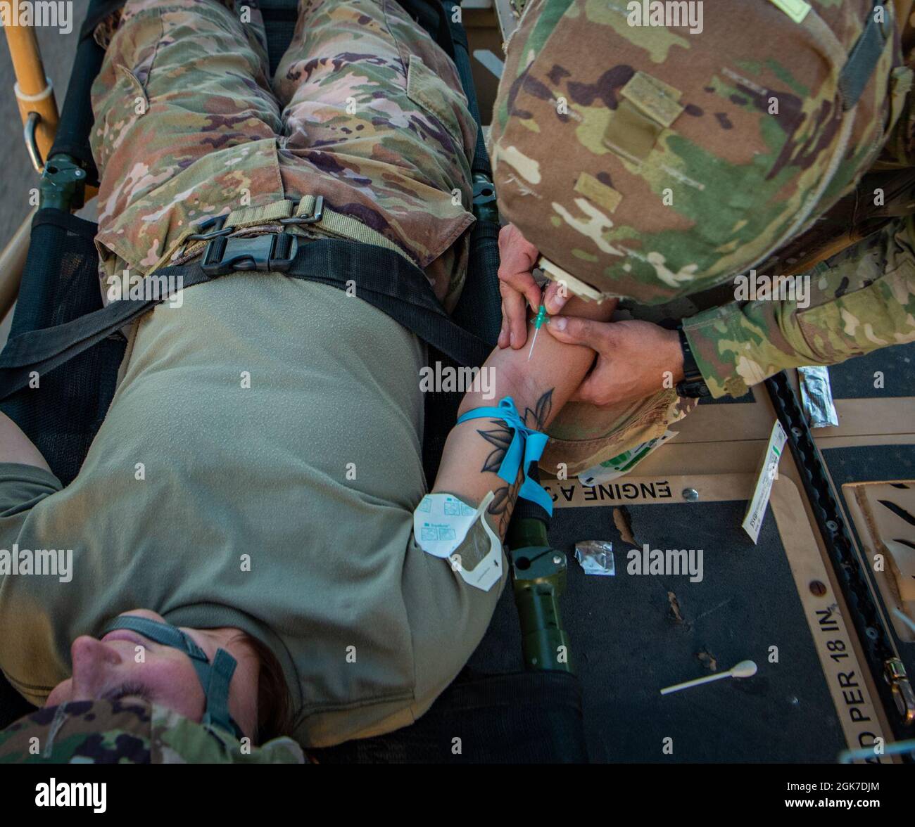 U.S. Army Staff Sgt. John Perez, a medic with the 475th Expeditionary ...