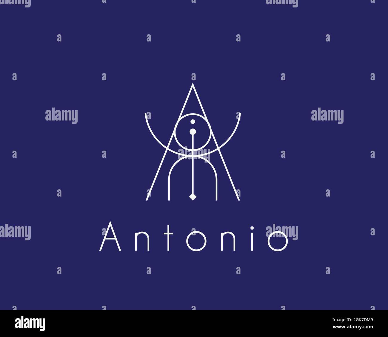 logo name Antonio usable logo design for private logo, business name ...