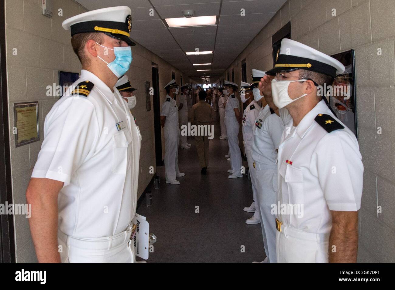 210825-N-ZW825-0036 NEWPORT, R.I. (Aug. 25, 2021) An Officer Candidate ...