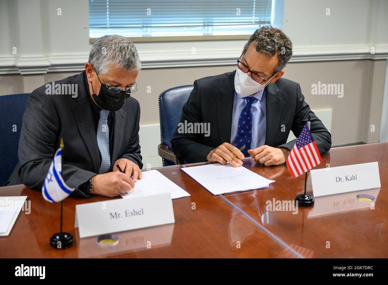 Under Secretary of Defense for Policy Dr. Colin H. Kahl and Director General of the Israeli ...