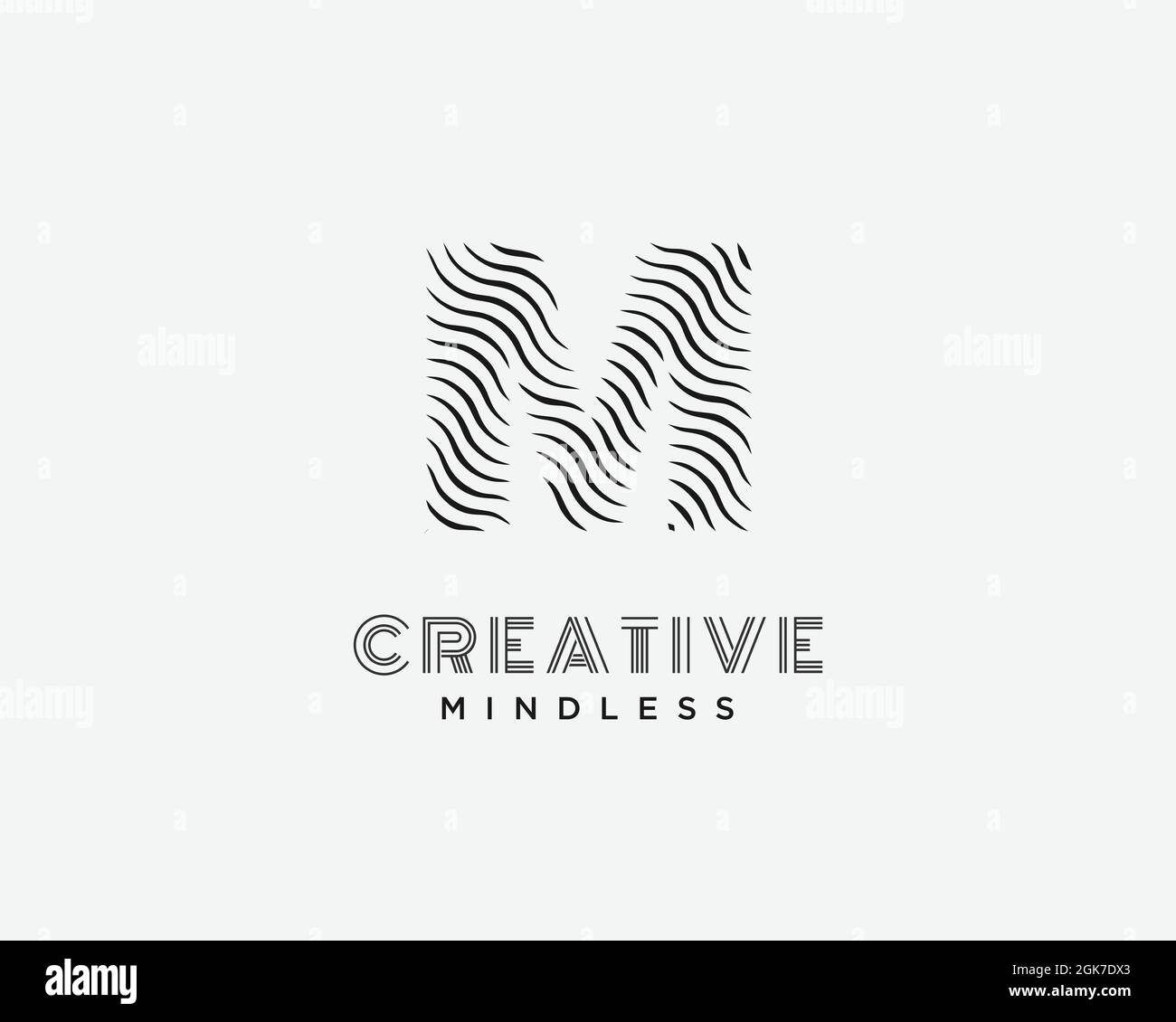 wavy logotype letter M ,Vector templates of abstract logo designs Stock ...