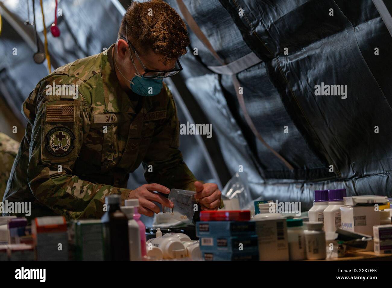 U.S. Air Force Senior Airman Connor Sams, 48th Medical Group emergency ...