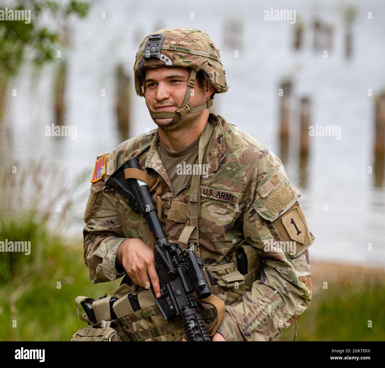 Pfc. Kevin Brotons, a cavalry scout with Headquarters and Headquarters ...